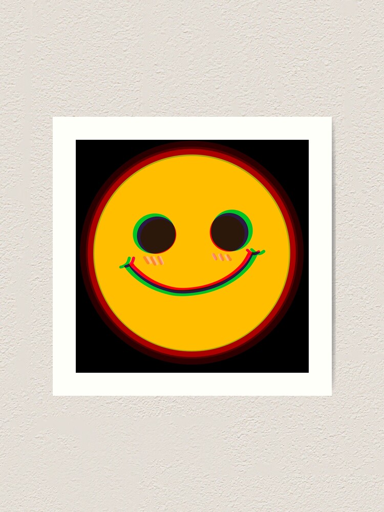 "RGB Smiling Face " Art Print for Sale by TheDoggoDraws | Redbubble