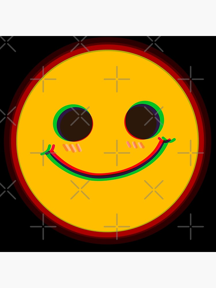 "RGB Smiling Face " Art Print for Sale by TheDoggoDraws | Redbubble