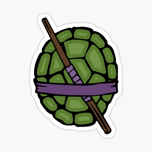 "TMNT Donatello shell" Sticker for Sale by Irishpotato-19 | Redbubble
