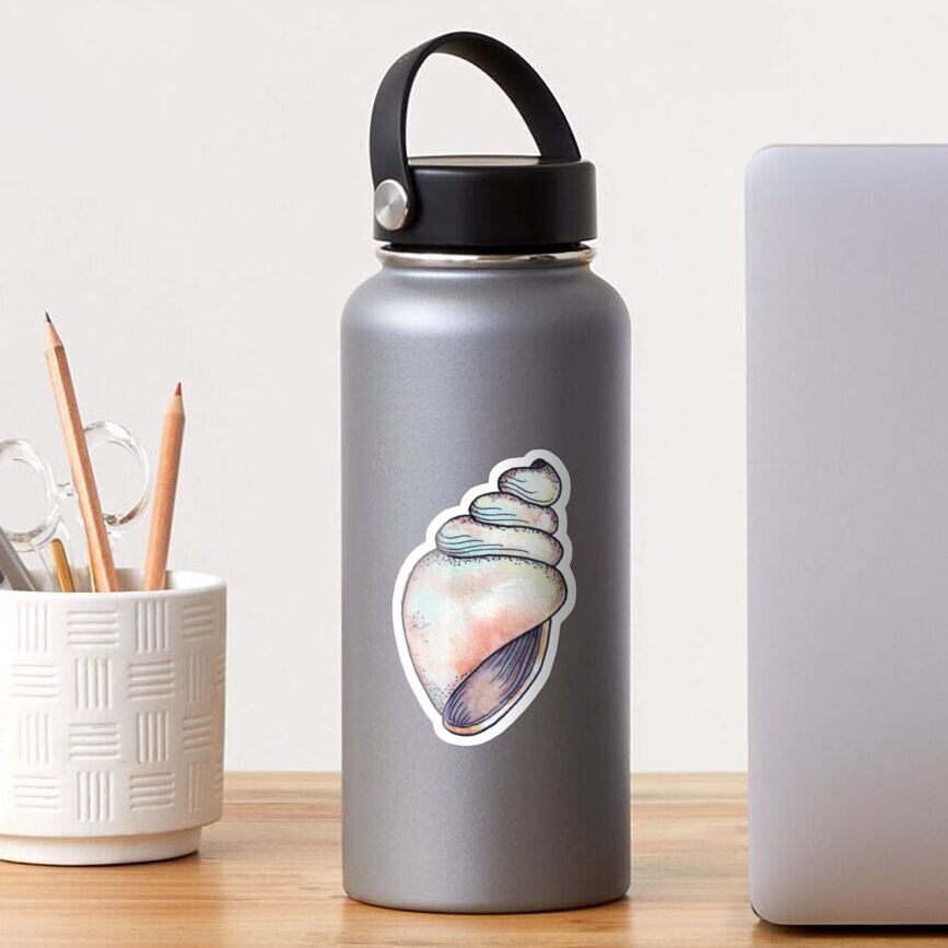 "Conch Shell Sticker -Watercolor Illustration" Sticker for Sale by ...