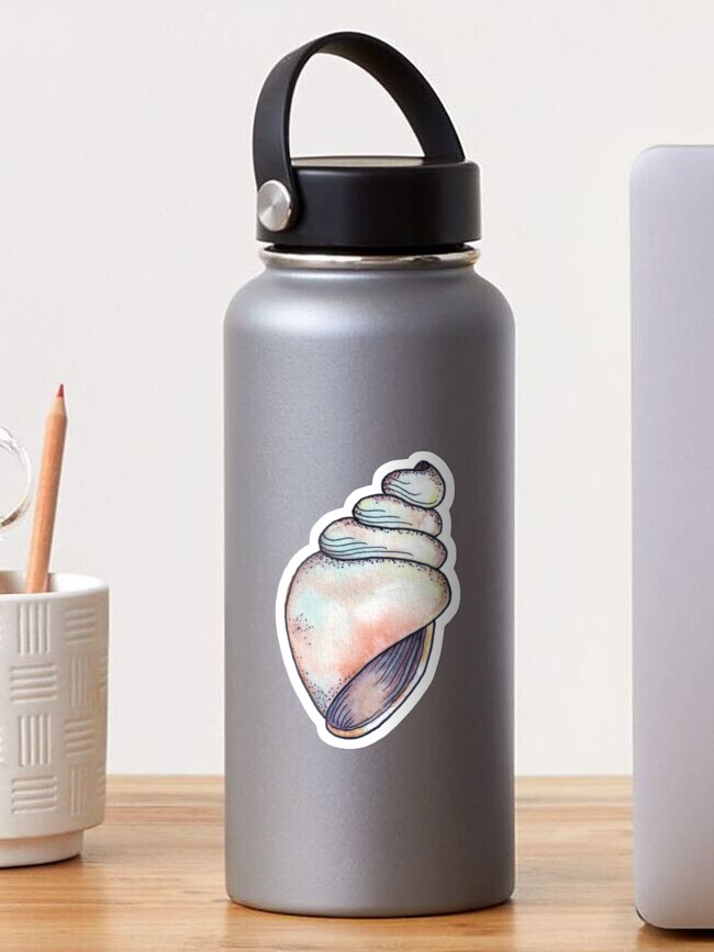 "Conch Shell Sticker -Watercolor Illustration" Sticker for Sale by ...