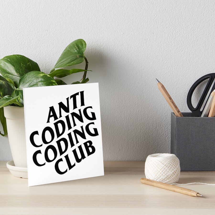 "Anti Coding Coding Club" Sticker for Sale by anticcc | Redbubble
