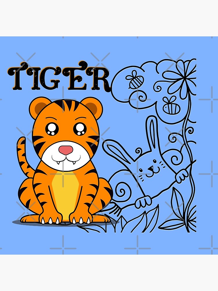"TIGER | KAWAII TIGER | CHIBI TIGER" Poster for Sale by NATUREZONE ...