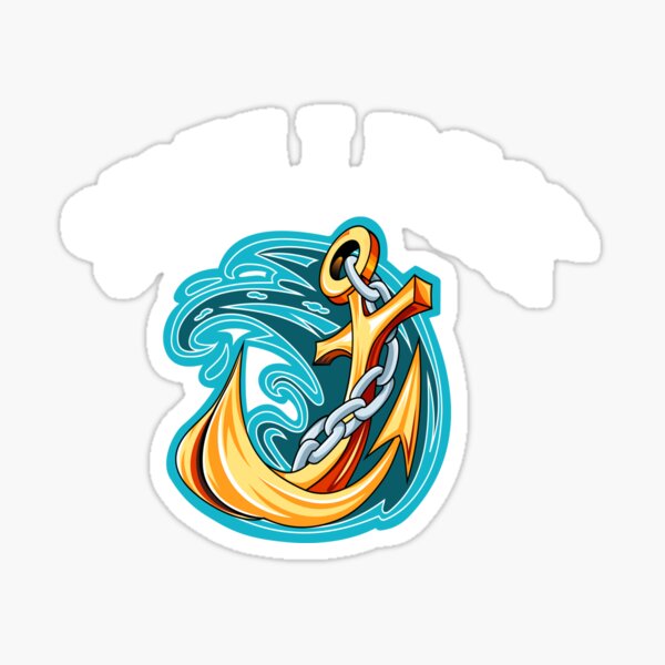 "Classic Crusty Shellback Navy Sailor" Sticker for Sale by ...