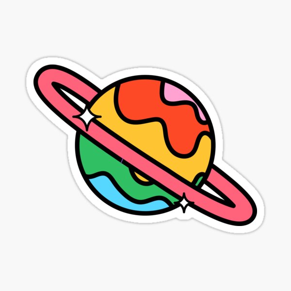 "planets" Sticker for Sale by Sad9 | Redbubble