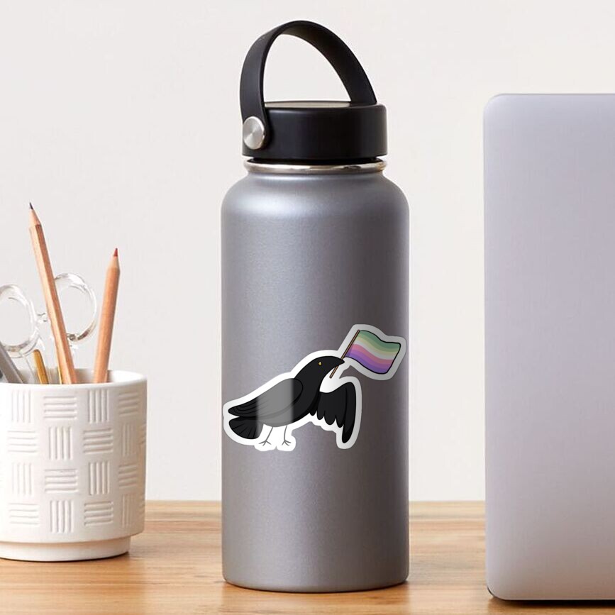 "Pride Corvids Extended - Genderfae" Sticker for Sale by Raven Byrne ...