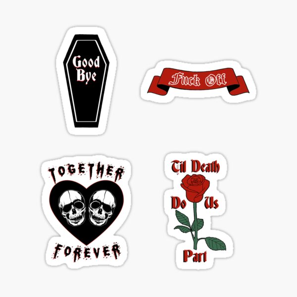 "Edgy Sticker Pack" Sticker for Sale by jaidynrosecrane | Redbubble