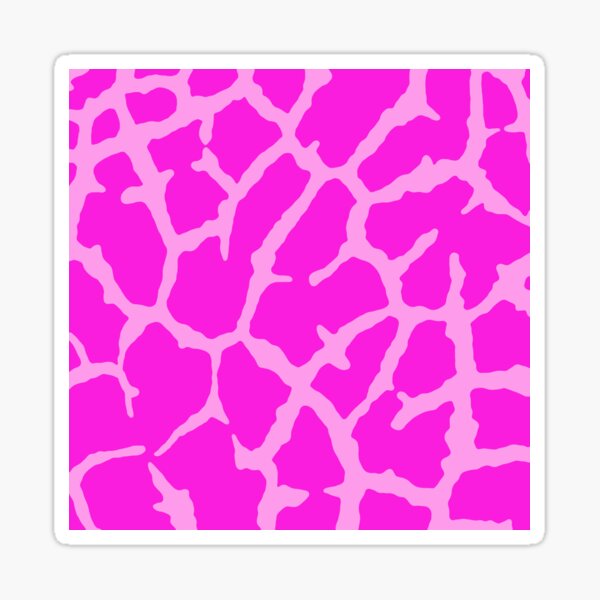 "Pink Giraffe Print" Sticker for Sale by blakcirclegirl | Redbubble