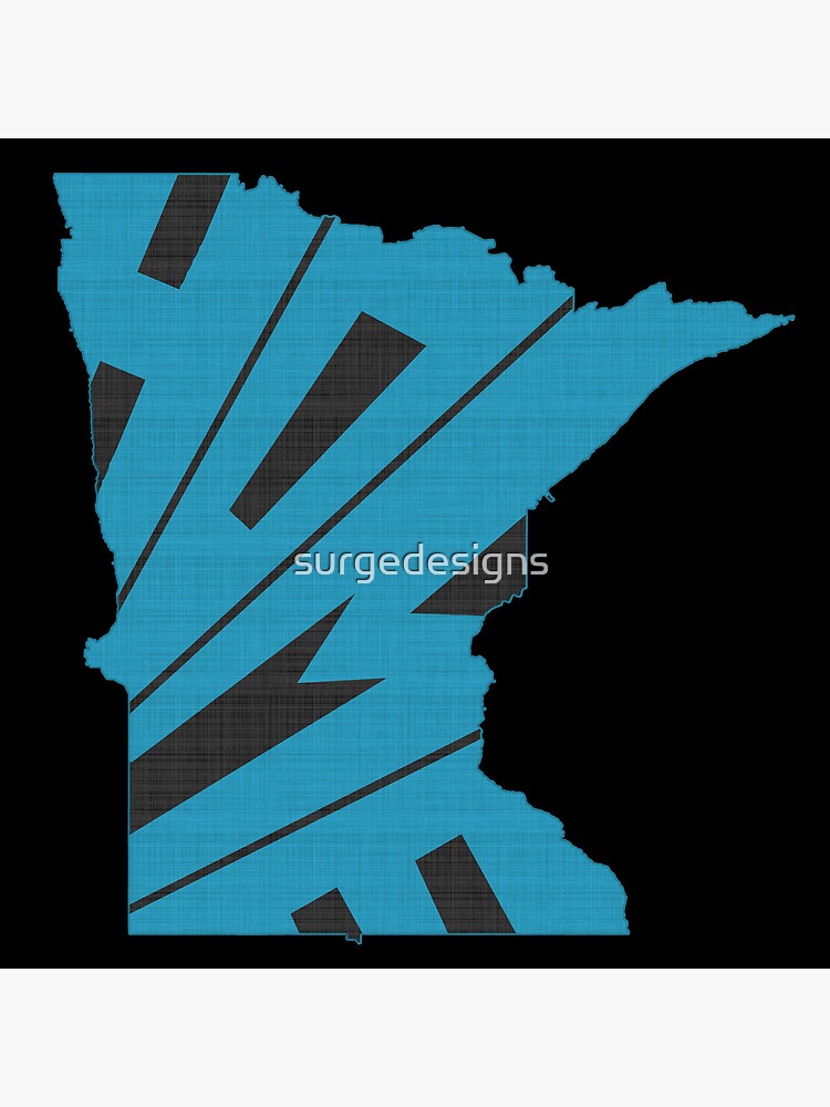 Poster « 000 lacs. La conception de la carte d'état du Minnesota HOME ...