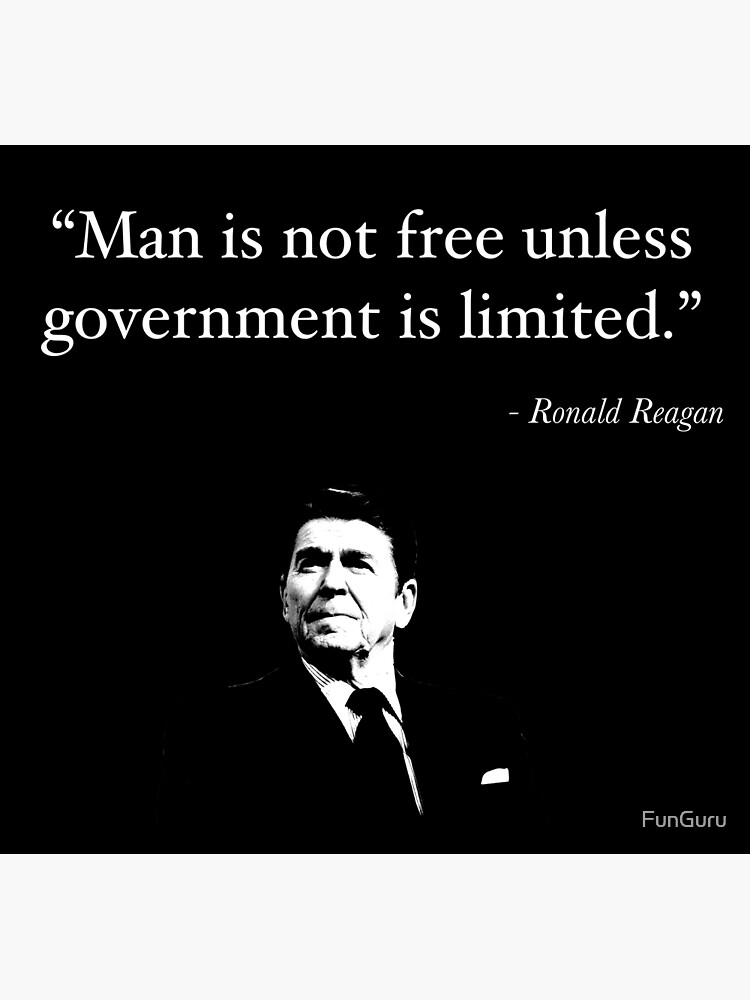 "Ronald Reagan Government Quote" Poster for Sale by FunGuru | Redbubble