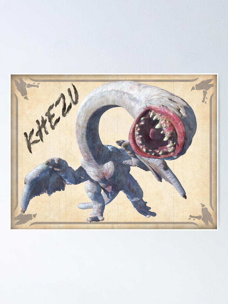 "Monster Hunter Rise - Khezu" Poster by VelvetZone | Redbubble
