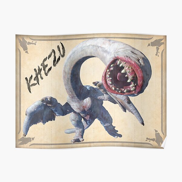 "Monster Hunter Rise - Khezu" Poster by VelvetZone | Redbubble