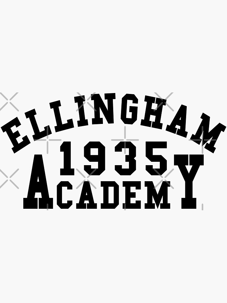 "Truly Devious Ellingham Academy 1935 College Design" Sticker for Sale ...