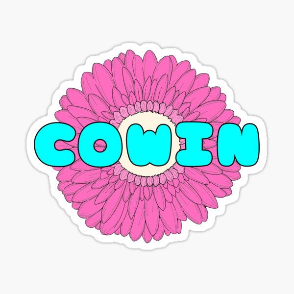 "COWIN" Sticker by sena-bil | Redbubble