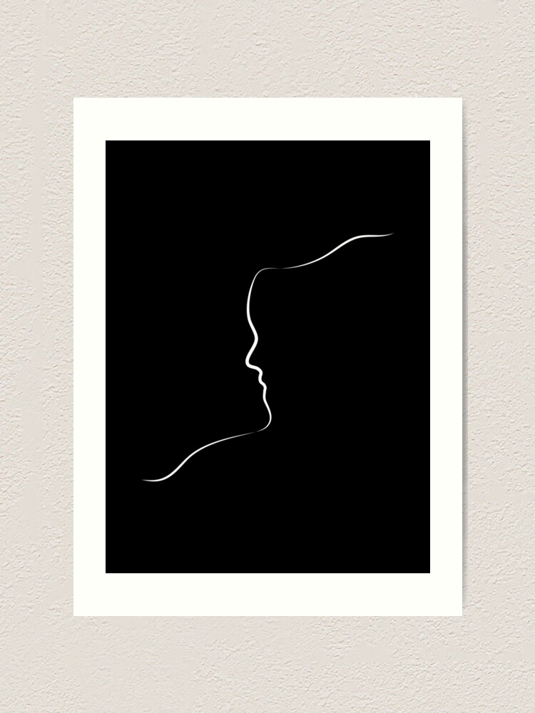 "Fading Kiss | One Line Artist | Minimal Art | One Line Art ...