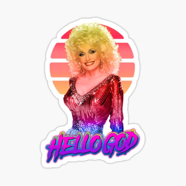 "Hello God Dolly" Sticker by AoenStussy | Redbubble