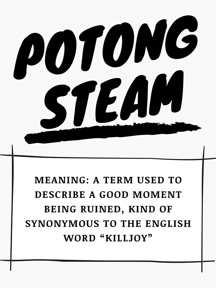 "POTONG STEAM" Sticker for Sale by kongban79 | Redbubble