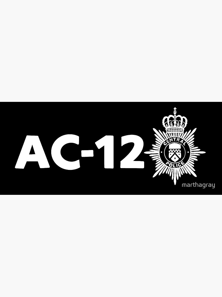 "ac-12 line of duty sticker" Sticker for Sale by marthagray | Redbubble