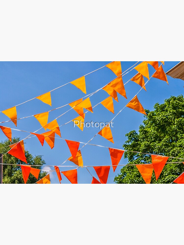 Póster «Una celebración con banderas naranjas en los Países Bajos» de ...