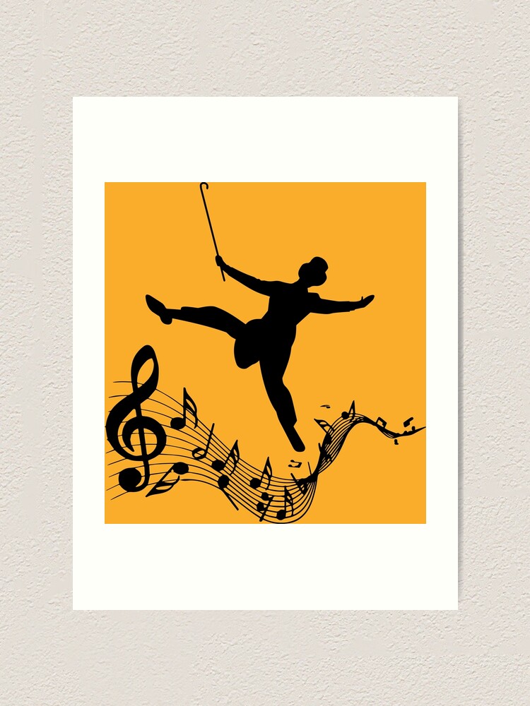 "Music Notes with dancer" Art Print by iTrending | Redbubble