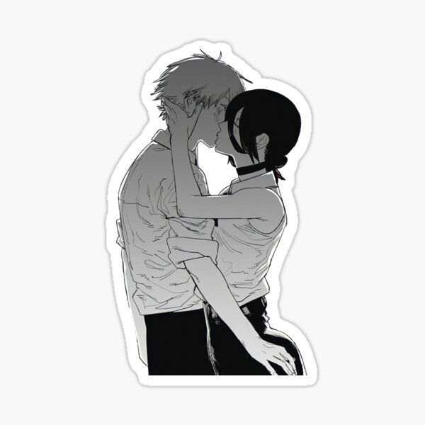 Reze And Denji Kiss Sticker For Sale By Snailhunter66 Redbubble