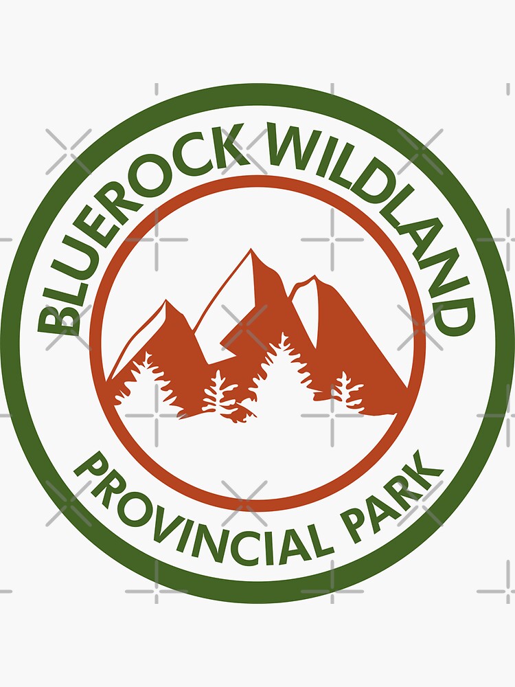 "Bluerock Wildland Provincial Park" Sticker by esskay | Redbubble