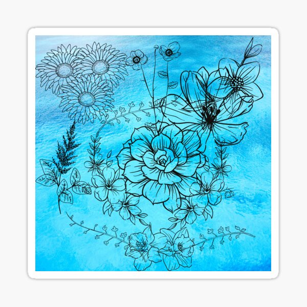 "Floral Summer Breeze" Sticker for Sale by Wear & Flair | Redbubble