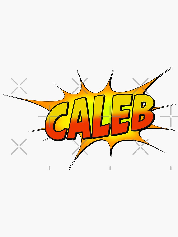 "Caleb" Sticker for Sale by rogue-design | Redbubble