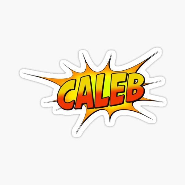 "Caleb" Sticker for Sale by rogue-design | Redbubble