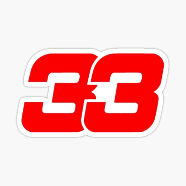 "Max Verstappen No. 33" Sticker for Sale by Matick | Redbubble