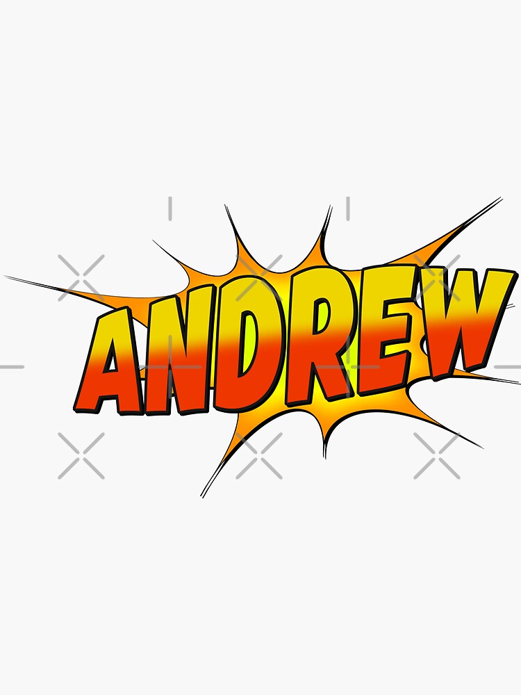 "Andrew" Sticker for Sale by rogue-design | Redbubble