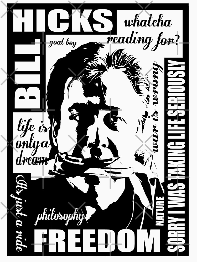 "Bill Hicks " Essential T-Shirt for Sale by kurticide | Redbubble