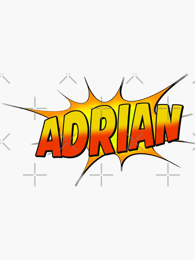 "Adrian" Sticker for Sale by rogue-design | Redbubble