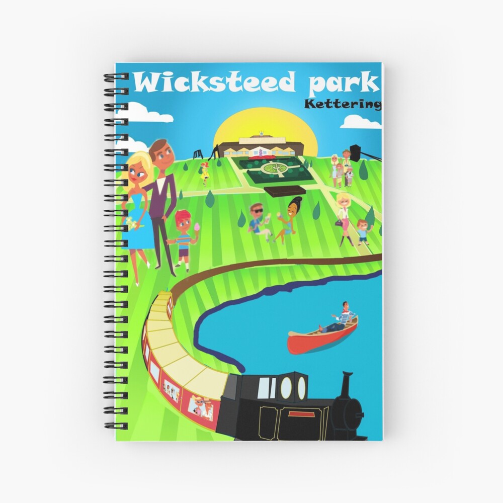 "Wicksteed Park Kettering travel poster" Spiral Notebook by tonyjrob ...