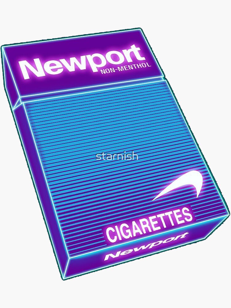 "Newport Cigarettes Graphic Aesthetic" Sticker for Sale by starnish ...
