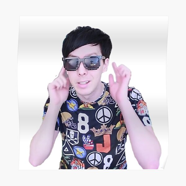 "AmazingPhil - Kool Kat" Poster by CinderTrack | Redbubble