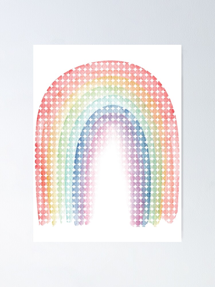 "Rainbow polka dots" Poster for Sale by SJAPhoto | Redbubble