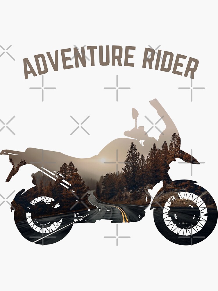"Adventure Motorcycle Biker Off Road Rider Mountain Forest Travel ...