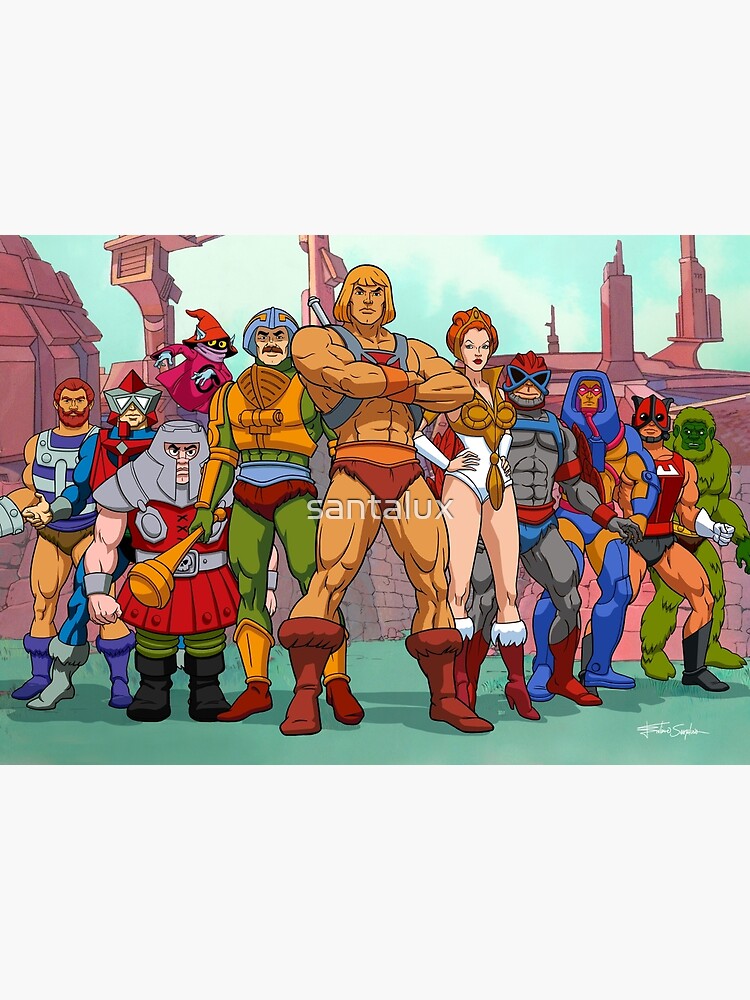 "Heroic Warriors Filmation style" Art Print for Sale by santalux ...