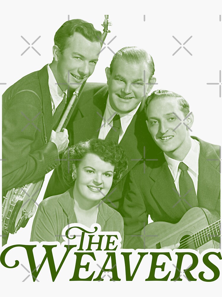 "The Weavers ))(( Folk Music Icons " Sticker for Sale by acquiesce13 ...