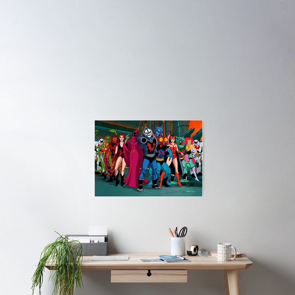 "The Evil Horde Filmation Style" Poster for Sale by santalux | Redbubble