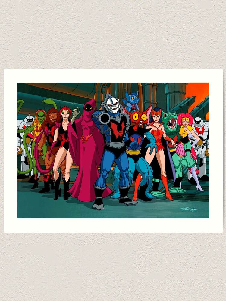"The Evil Horde Filmation Style" Art Print for Sale by santalux | Redbubble