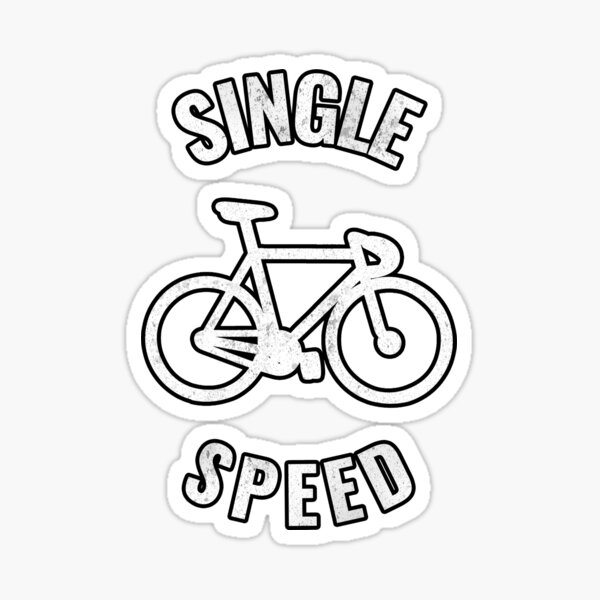 "Single speed bike" Sticker by anonpeoplemedia | Redbubble