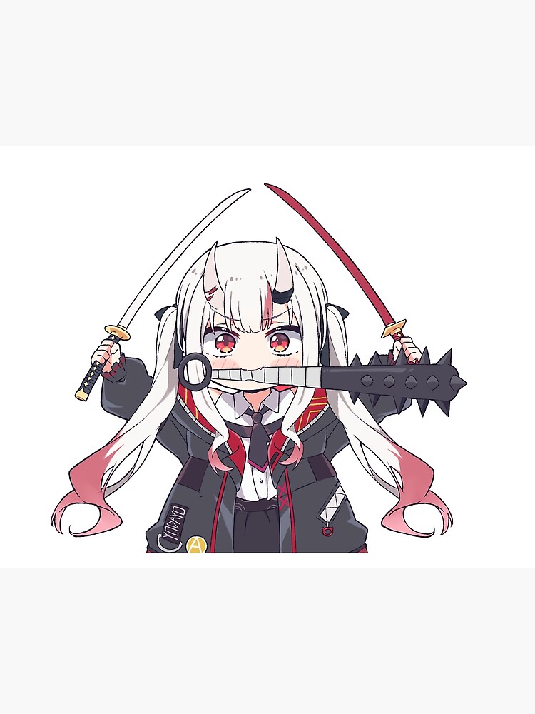 "Nakiri Ayame new outfit chibi - Hololive" Art Board Print for Sale by ...