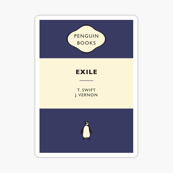 "exile book cover" Sticker for Sale by dontwannadance | Redbubble