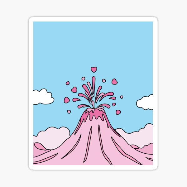"Volcanic Eruption Volcano Eruption Lava" Sticker for Sale by flofin ...