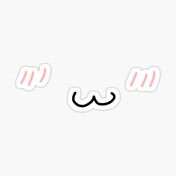 "uwu shy" Sticker for Sale by fs3120 | Redbubble