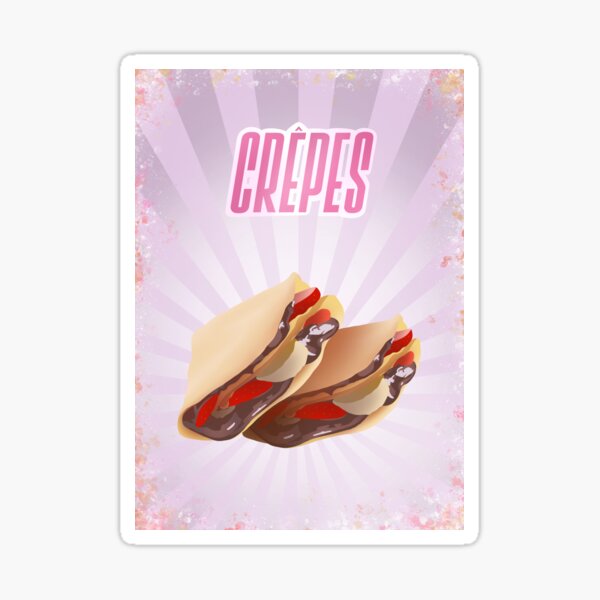 "Crepes" Sticker by JDWalt | Redbubble