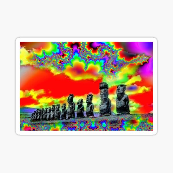 Moai Stickers | Redbubble