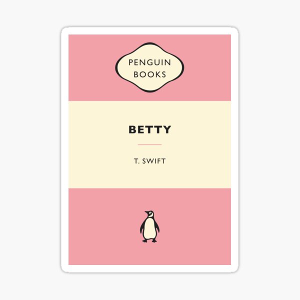 "Betty book cover" Sticker for Sale by dontwannadance | Redbubble